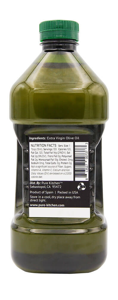 Extra Virgin Olive Oil - 2 Liters - Pure Kitchen
